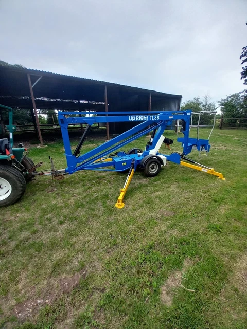 UPRIGHT TL38 TRAILER mounted cherry picker £4,201.00 - PicClick UK