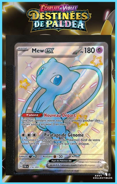 CARTE POKÉMON MEW ex 216/091 EV4.5 DESTINÉES DE PALDEA Ecarlate et Violet FR EUR 29,99 - PicClick FR