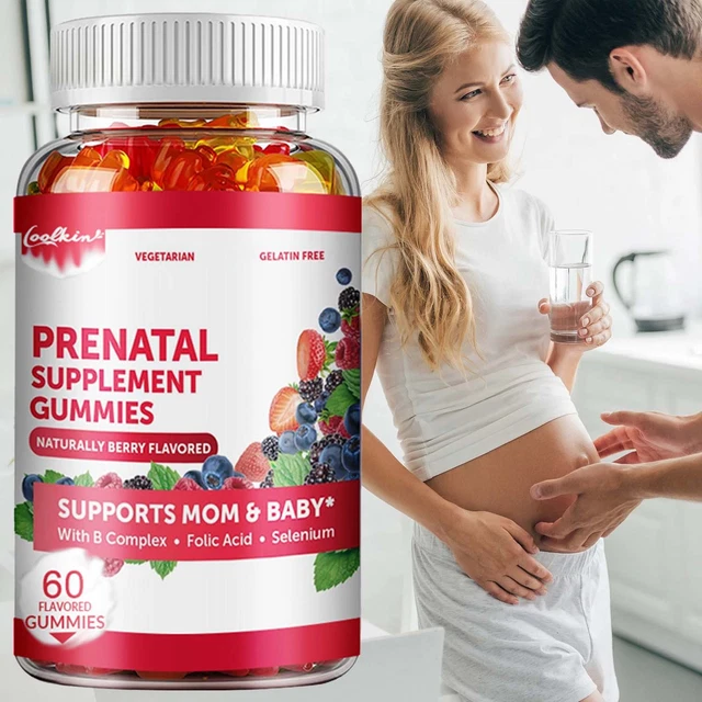 PRENATAL SUPPLEMENT GUMMIES - Vitamins D3, C, B12, B6, A - 60pcs £20.39 ...