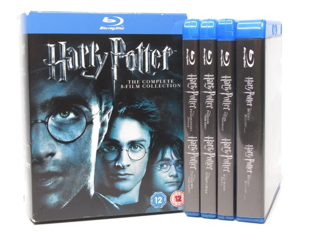 HARRY POTTER 8 Film Collection Blu-Ray Boxset Complete Set Daniel Radcliffe 2011 £9.99 - PicClick UK