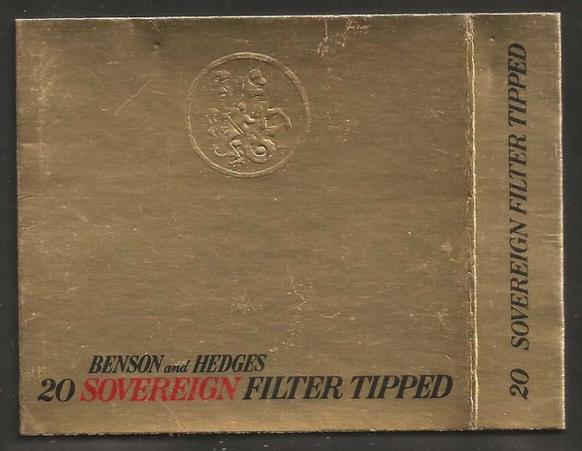 VINTAGE CIGARETTE/TOBACCO PACKET-#2645- Hull Only - Benson & Hedges ...