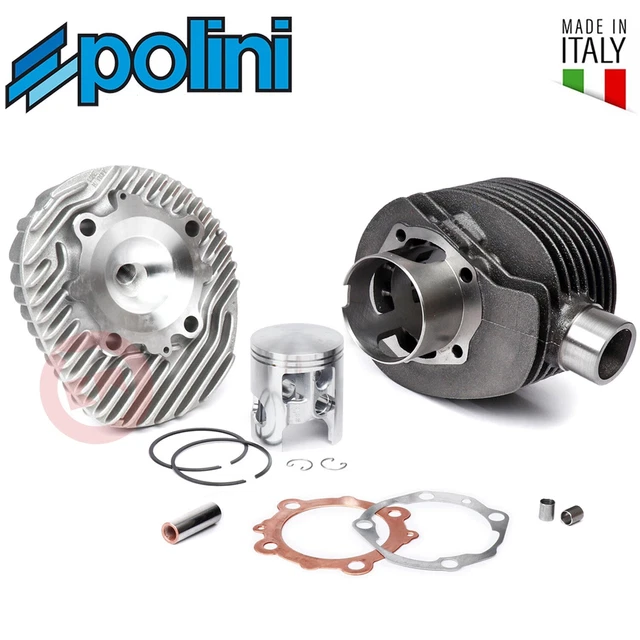 KIT POLINI GRUPPO TERMICO CILINDRO PISTONE 68,5 210cc VESPA PX 200 ...