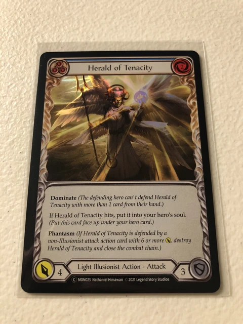 HERALD OF TENACITY MON025 feuille bleue monarque chair et sang FAB ...