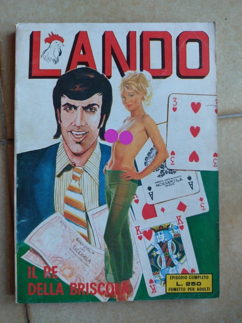 LANDO N. 15 Anno I - Il re della briscola - Ed. GEIS- 1973 - Fumetto erotico EUR 5,00 - PicClick IT