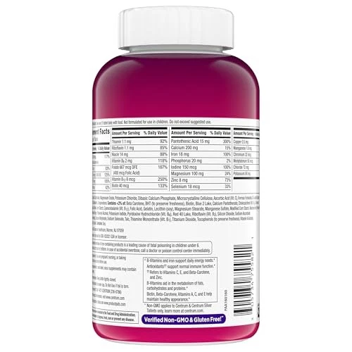 CENTRUM MULTIVITAMIN FOR Women, Multivitamin/Multimineral Supplement ...