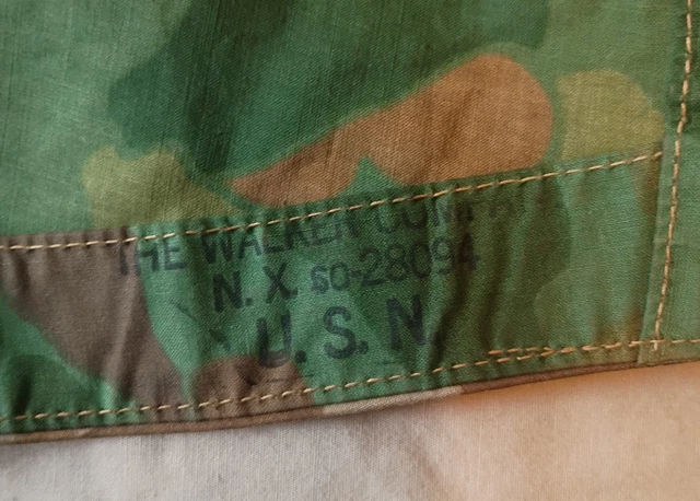 M1942 US NAVY Frogskin WW2 Corpsman Pacific Campaign Reversible Poncho ...