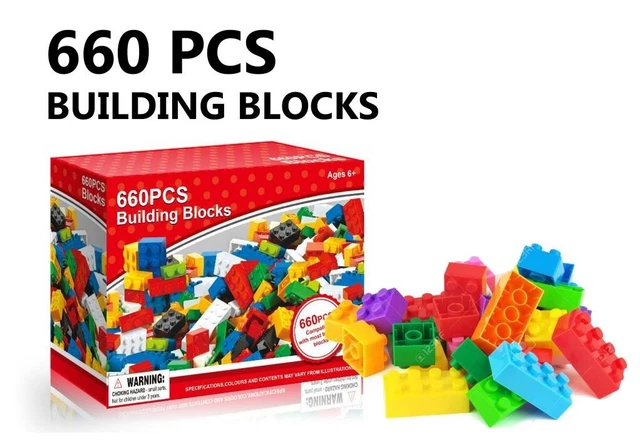 660 PIECES BUILDING Blocks Children Diy Creative Bricks Educational Toy ...