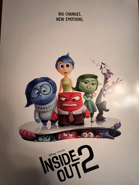 INSIDE OUT 2 DISNEY PIXAR Movie Poster 2024 H D D/S 27 X 40 Original ...