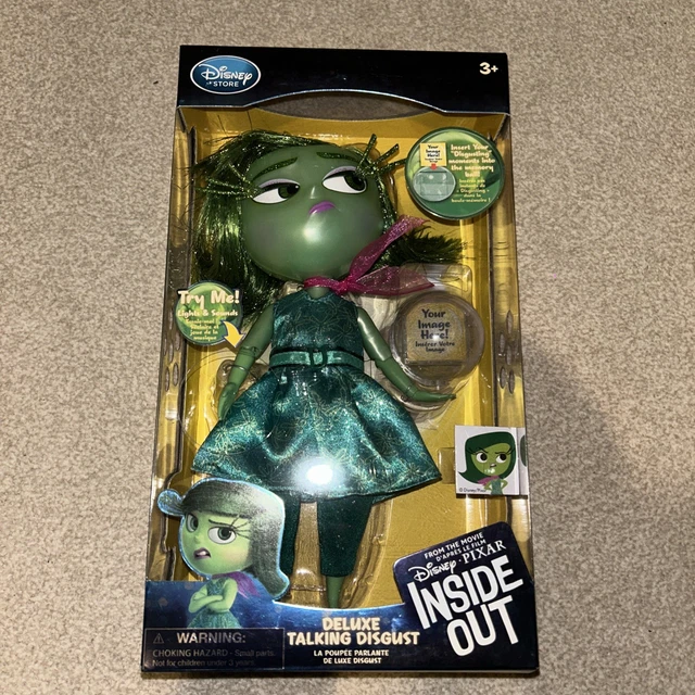 DISNEY STORE INSIDE Out Deluxe Talking Disgust Figure Doll BNIB 11 ...