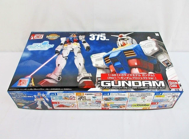 BANDAI MEGA SIZE Model RX-78-2 Gundam Project ver 1/48 model Kit Figure ...