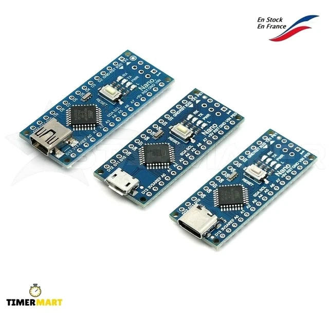 BOARD COMPATIBLE ARDUINO nano V3 ATmega328P Micro / C/ Mini-Usb 1 To ...