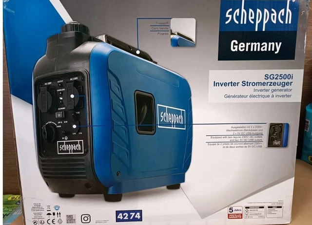 SCHEPPACH SG2500I Stromgenerator Inverter Stromerzeuger Benzin ... SCHEPPACH SG2500I Stromgenerator Inverter Stromerzeuger Benzin ...