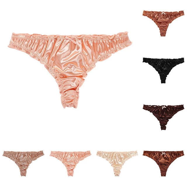 CULOTTE LINGERIE string satin en soie f minine string G pour femmes EUR ...