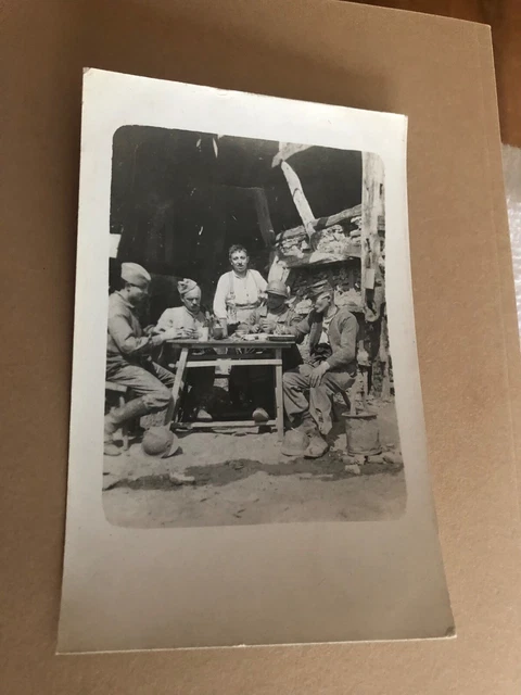 CPA PHOTO MILITARIA WW1 poilus du 83° d'artillerie lourde 1916 casque ...