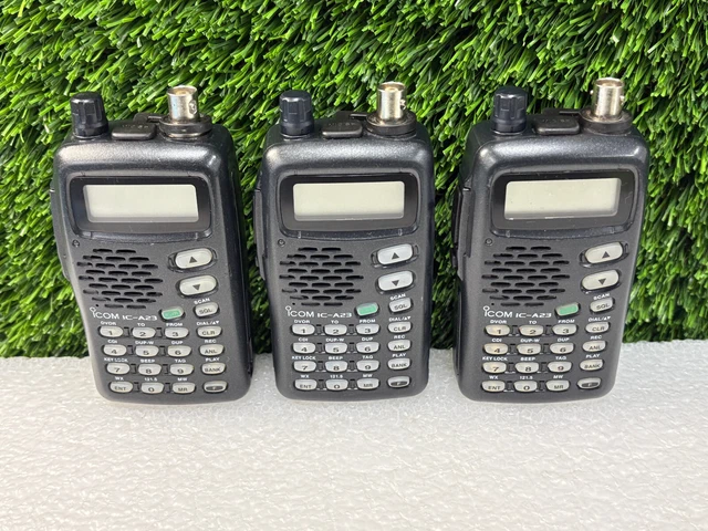 ICOM IC-A23 VHF Air Band Transceiver Handheld Two-Way Radio - Black w ...