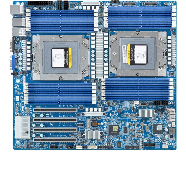 GIGABYTE MZ73-LM0(REV. 2.0)+ 2* AMD EPYC 9754 Processor GENOA SP5 ZEN4 ...