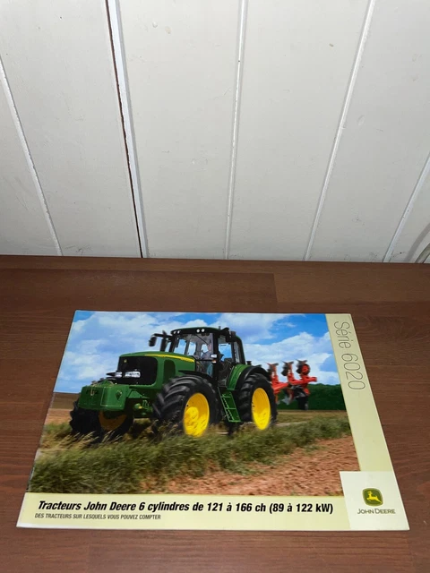 BROCHURE PROSPEKT PROSPECTUS TRACTEUR JOHN DEERE 6020 tractor-traktor-fendt-ih EUR 4,99 ...