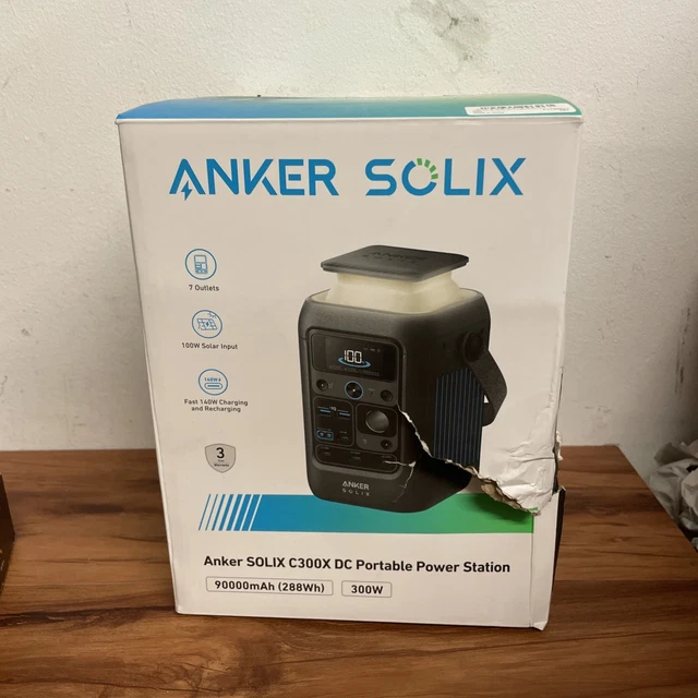 ANKER SOLIX C300X DC 288Wh 300w Portable Battery Power Station - BRAND ...