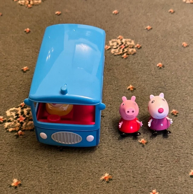 PEPPA PIG MISS Rabbit's School Bus Rebecca And Peppa £4.99 - PicClick UK
