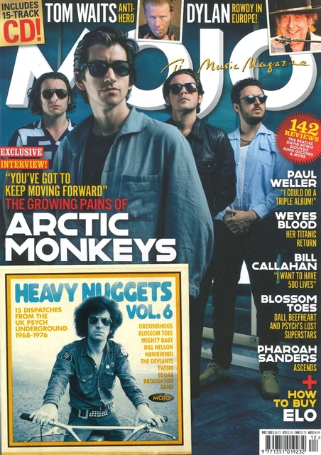MOJO MUSIC MAGAZINE, 15-Track CD Inside, Arctic Monkeys, Alex Turner ...