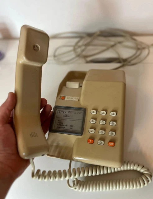 VINTAGE BT VISCOUNT Telephone - 1980s Retro Push Button Landline ...