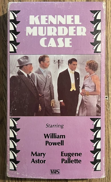 THE KENNEL MURDER Case (VHS, 1985) William Powell, Mary Astor, 1933 ...