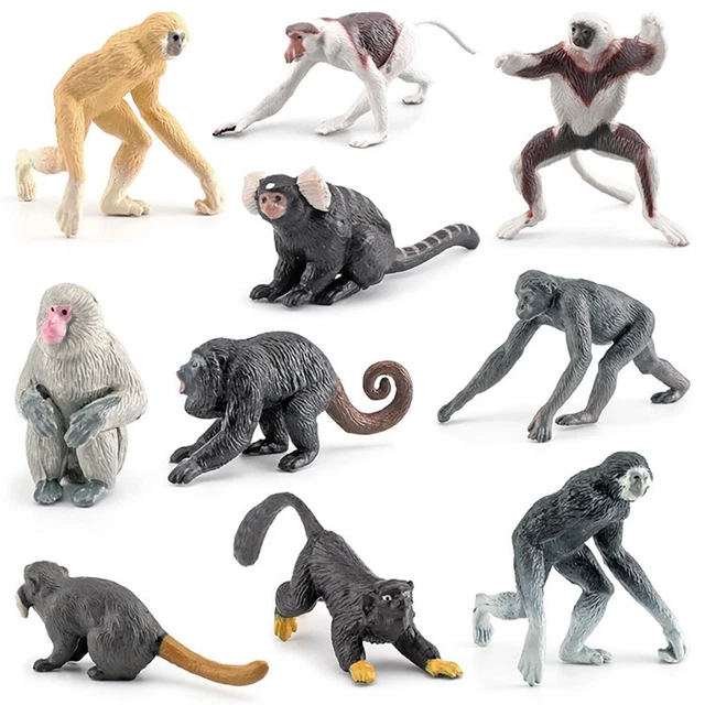 MARMOSET BONOBO LIFELIKE Monkey Model Orangutans Figurine Simulation ...