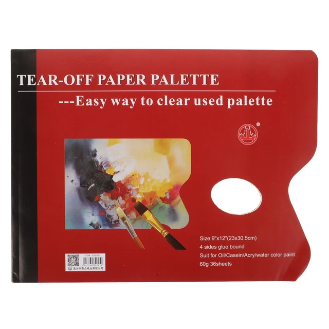 PALETTE PAINTING PAD Paper Color Palettes Multi-functional Pigment ...