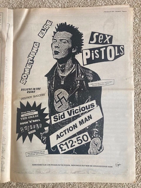 Sex Pistols Something Else Original Press Promo Advert £12 00