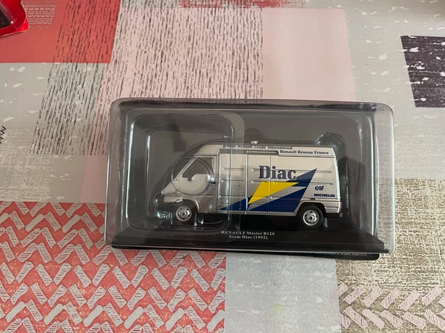 MINIATURE CAMION ASSISTANCE Rallye Renault Master B120 Team Diac Altaya ...