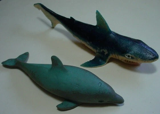 VINTAGE 1970S RUBBER Jiggler Great White Shark 2004 Toy Major Rubber ...
