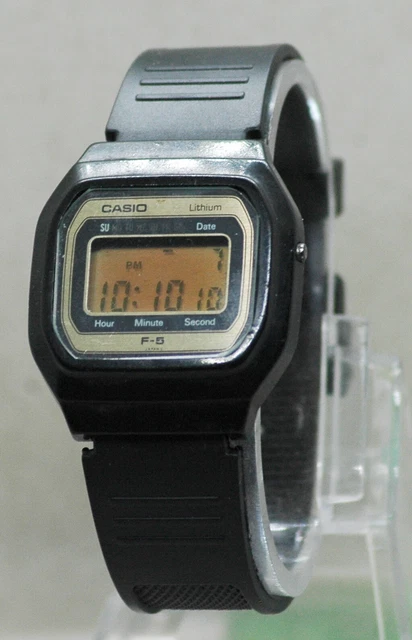 RARE VINTAGE CASIO F-5 Lithium Watch Module 58 Working Order £70.85 ...