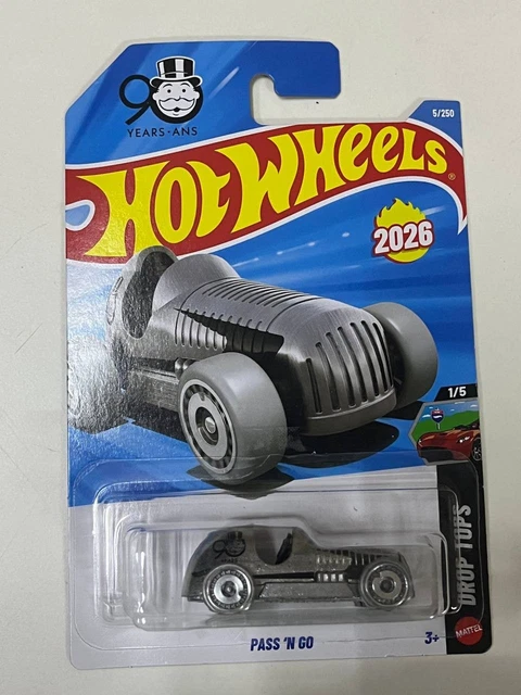 HOT WHEELS 2026 Case B Pass 'N Go Drop Tops #5/250 New Mainline Long ...