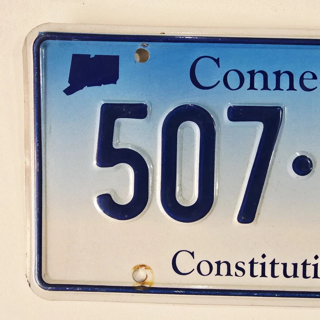 CONNECTICUT LICENSE PLATE 🔥Free📫🔥 507 Yup ~ Ct Tag $20.86 - PicClick CA