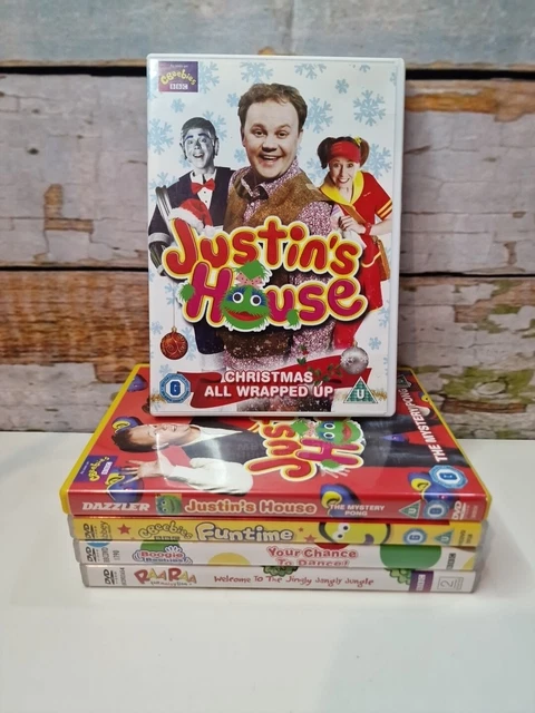 DVD JUSTINS HOUSE Cbeebies Bundle Fun Time Boogie Beebies Raa Raa ...