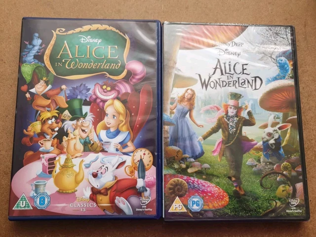 ALICE IN WONDERLAND DVD lot - Animated And Live Action Version. DVD lot ...