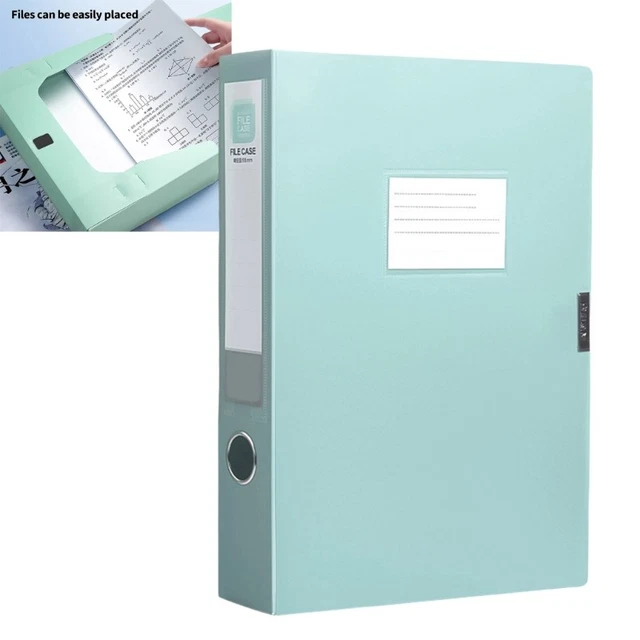 HIGH CAPACITY FILE Box with Clear Label Window Waterproof Document ...