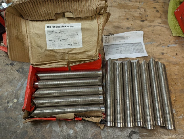 HILTI HIS-RN M20X205 Internally Threaded Sleeve (A4 Stainless Steel ...