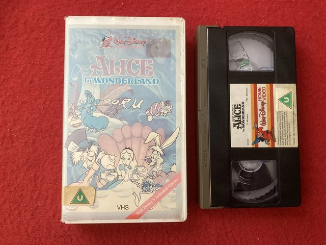 ALICE IN WONDERLAND Very Rare Pre-Cert Vintage Vhs Video Tested Free ...