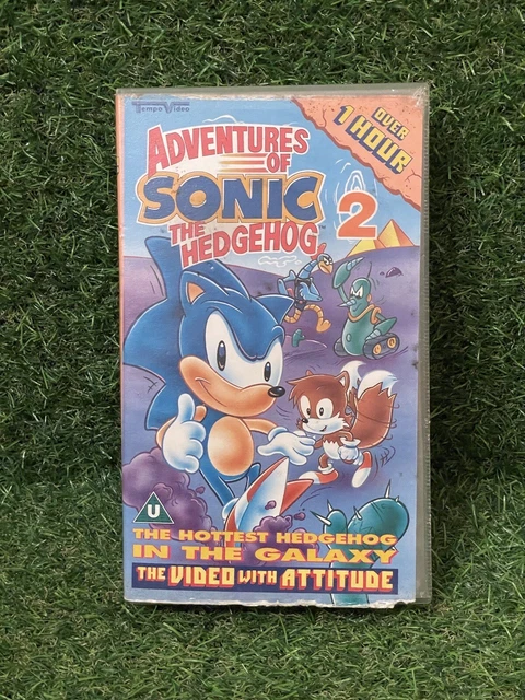 SEGA SONIC THE hedgehog VHS Cassette Sonic Adventures 2 Children’s Kids ...