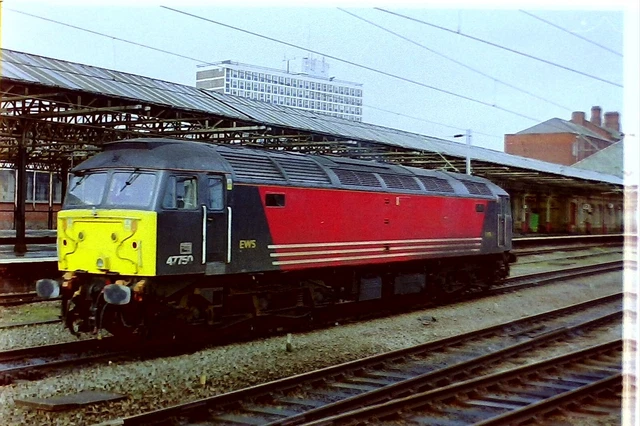 35MM RAILWAY COLOUR Negative Class 47 750 at Crewe £1.95 - PicClick UK