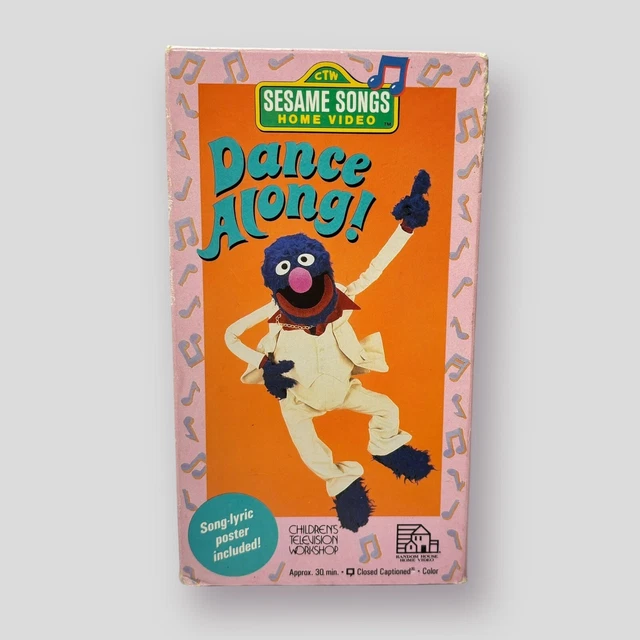 SESAME STREET DANCE Along Grover VHS Video Tape 1990 Children’s ...