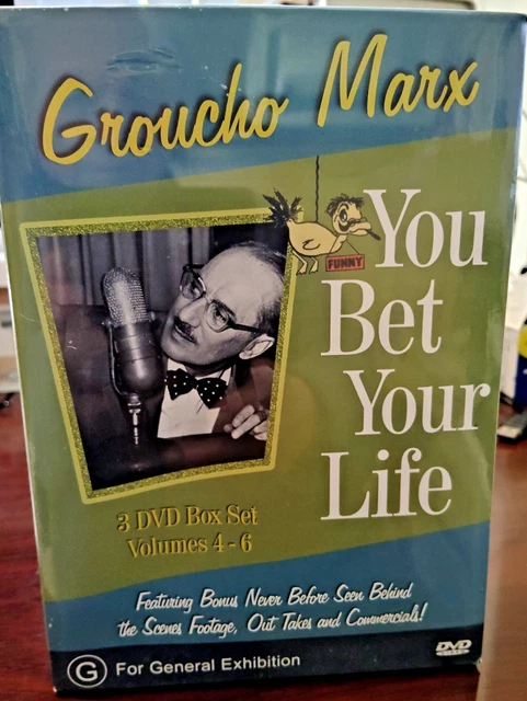 GROUCHO MARX. YOU Bet your Life. Vol. 4,5,6. 3 DVD box set. Sealed ...