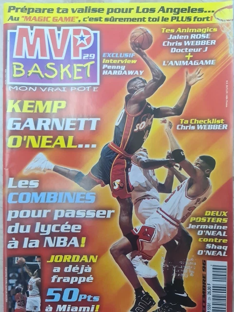 MVP BASKET N°29 Décembre 96 SANS poster, O'Neal Jordan Weber Kemp ...