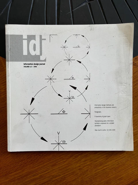 INFORMATION DESIGN JOURNAL - Graphic Design - Volume 6/2 - 1990 £10.78 ...