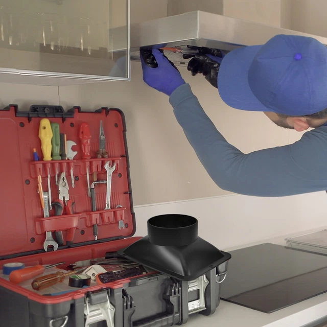 VENTILATION INTERFACE DUCT Connector Square Flange Drum Wire Mounting ...