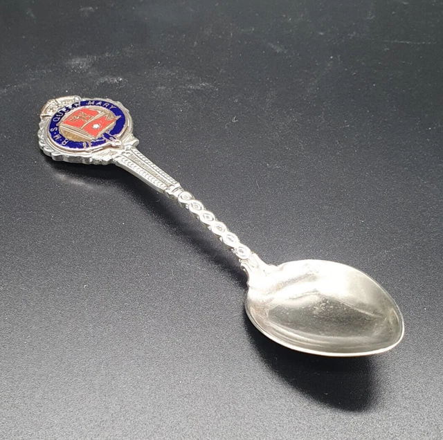 VINTAGE SILVER PLATE Spoon RMS QUEEN ELIZABETH Cunard (Mid 1900s) $33. ...