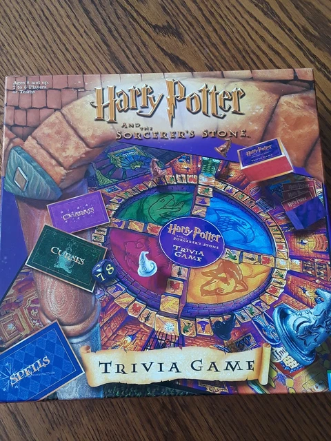 HARRY POTTER & The Sorcerers Stone Trivia Board Game 2-6 Players Mattel ...