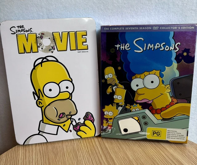 THE SIMPSONS COLLECTORS Edition DVD Bundle - ‘The Movie’ Tin + Season 7 ...