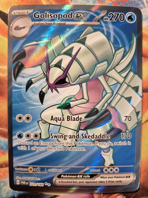 GOLISOPOD EX FULL Art Pokémonkarte, Paradox Rift, 221/182 EUR 4,66 ...